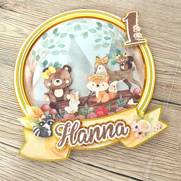 Forest Wedding Cake Topper - Etsy