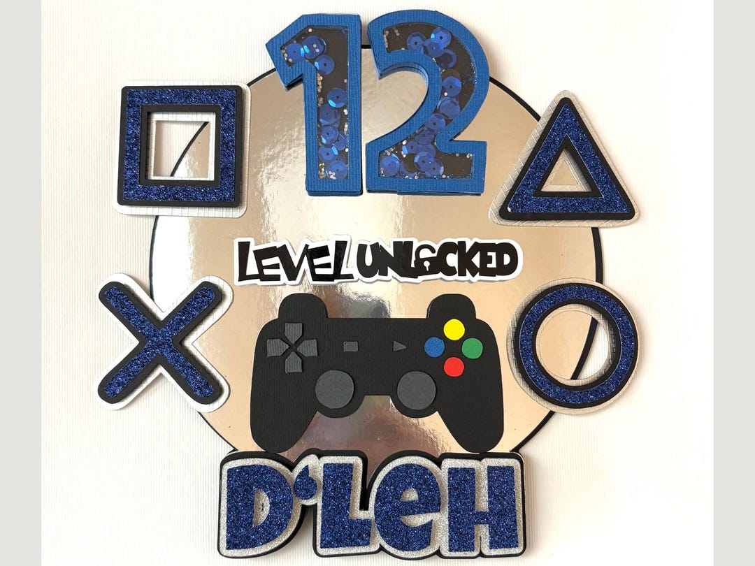 Handmade Gamer Cake Topper: Video Game Birthday Party Decoration - Etsy