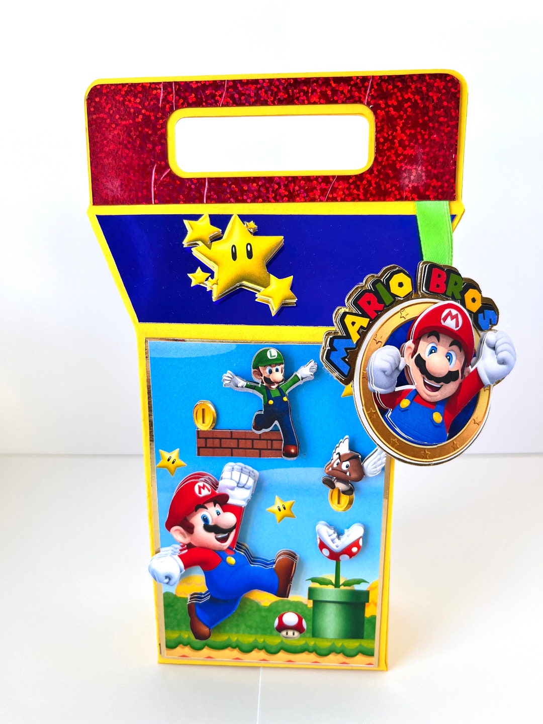 Mario Bros Cake Topper, Mario Bros Party Decorations, Mario Bros ...