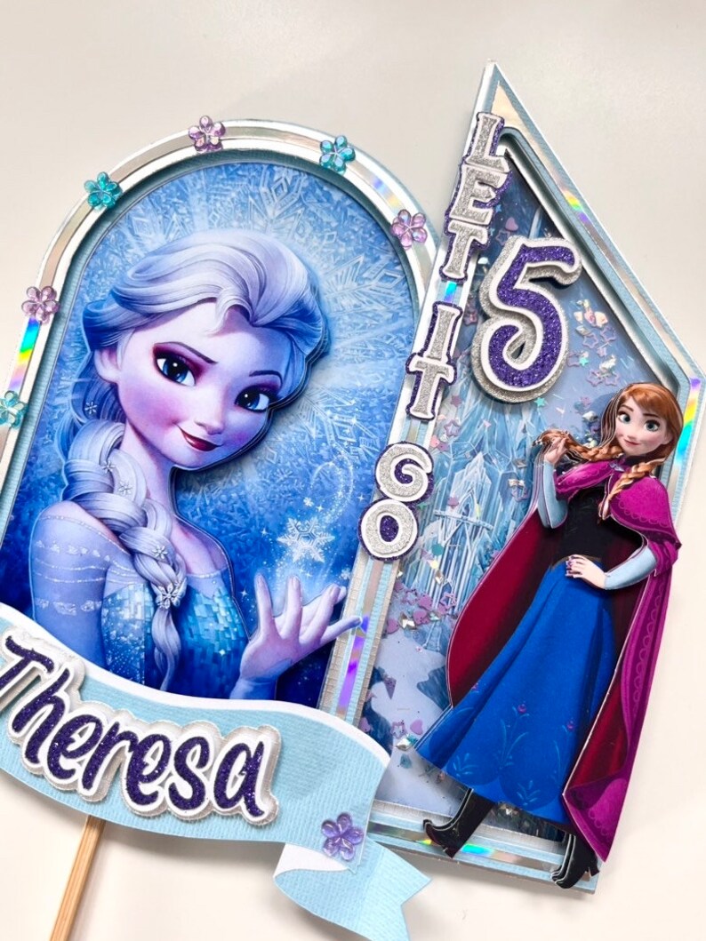 Frozen Cake Topper Frozen Party Decorations Frozen Birthday - Etsy