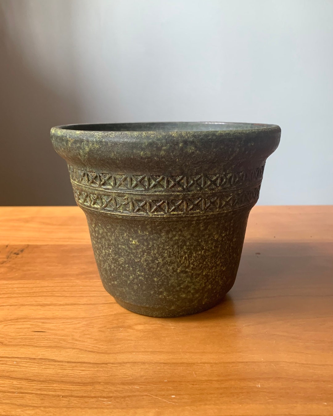 Vintage Bitossi Etruscan Flower Pot - Etsy
