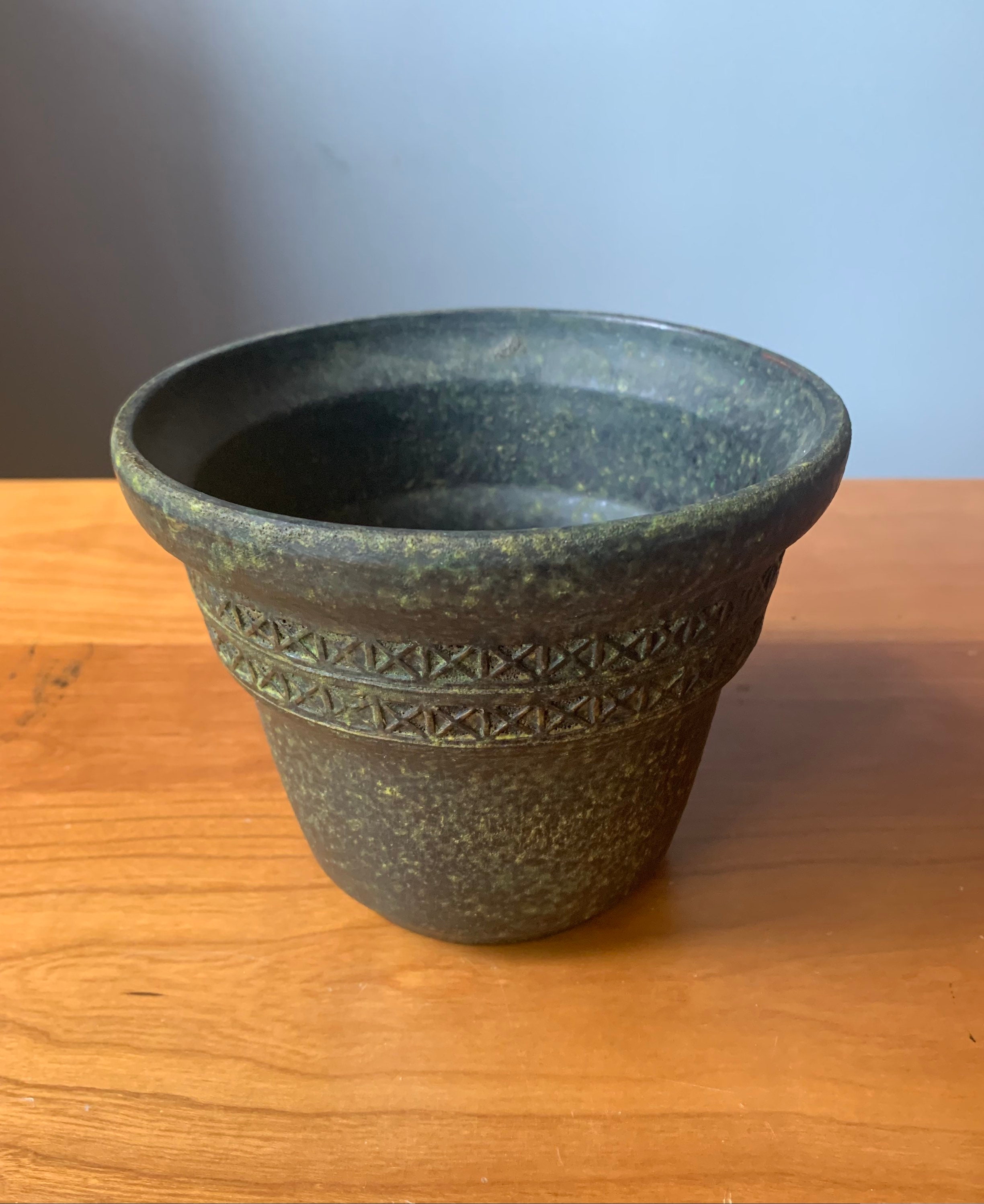 Vintage Bitossi Etruscan Flower Pot - Etsy