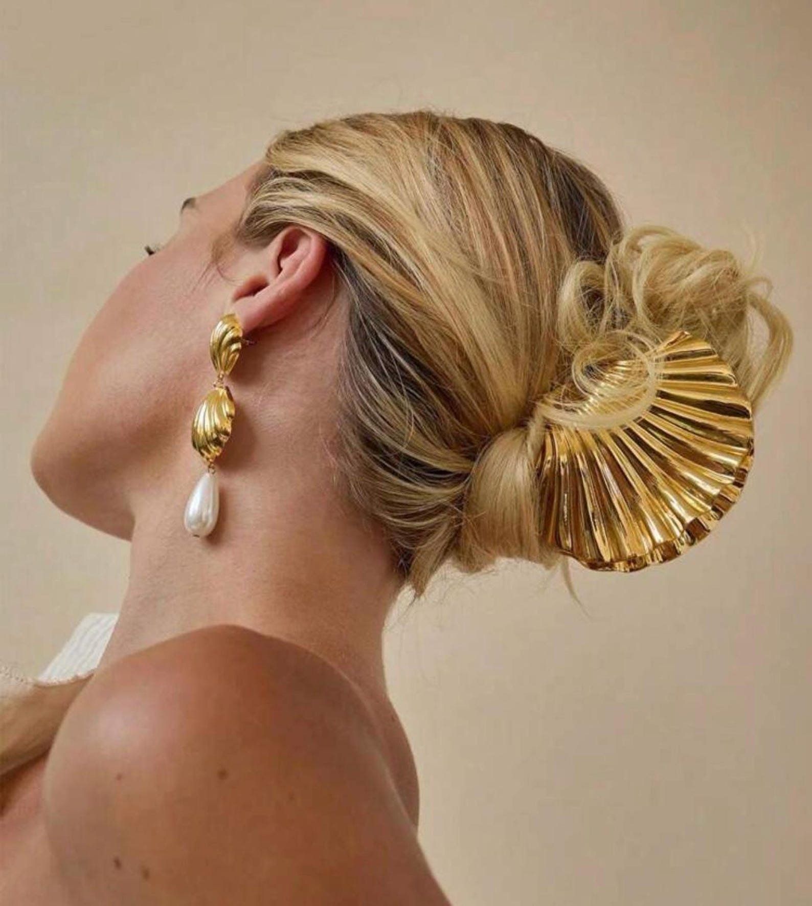 Seashell Hair Claw Clip Ocean Shell Hair Clip - Etsy