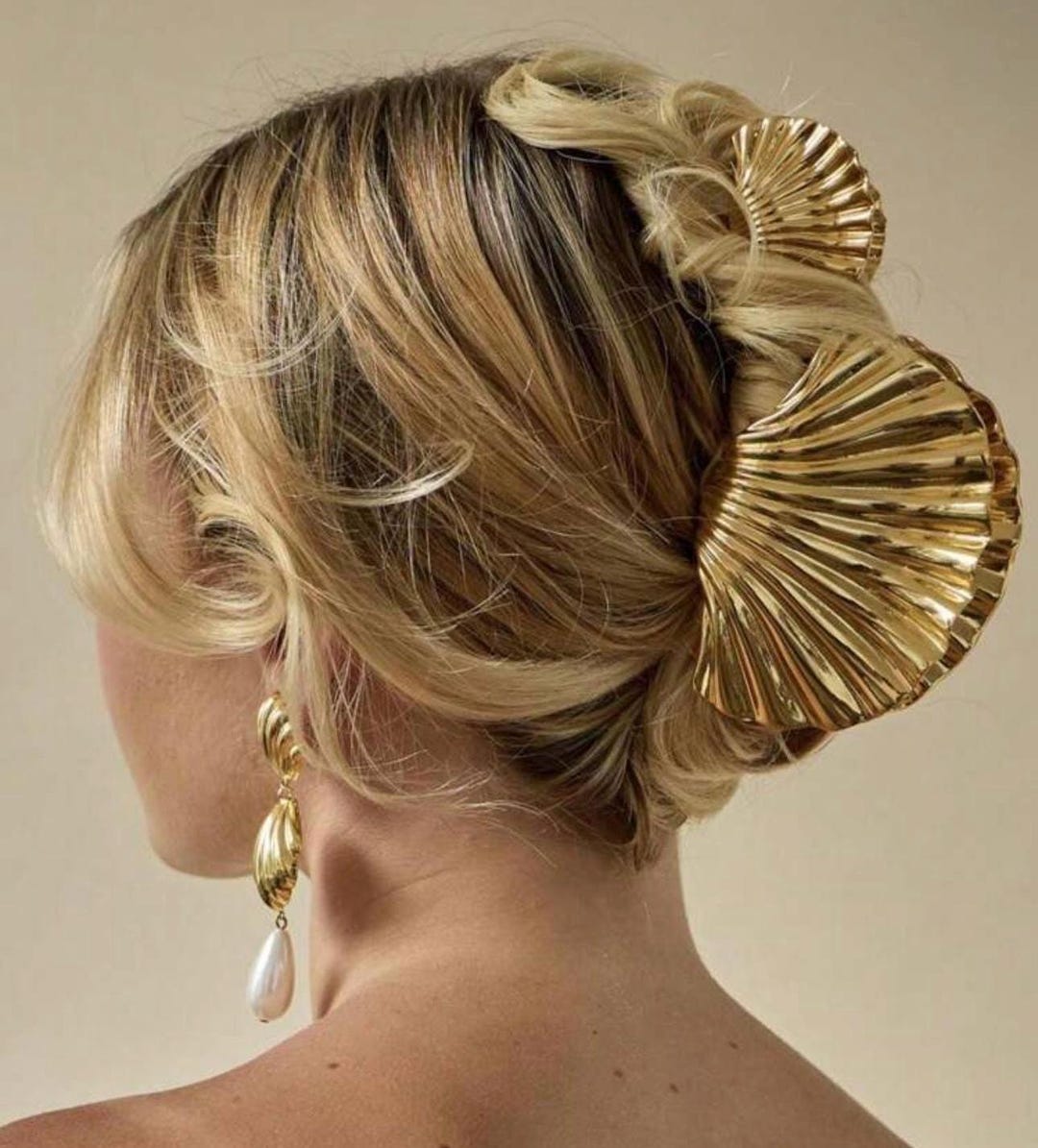 Seashell Hair Claw Clip Ocean Shell Hair Clip - Etsy