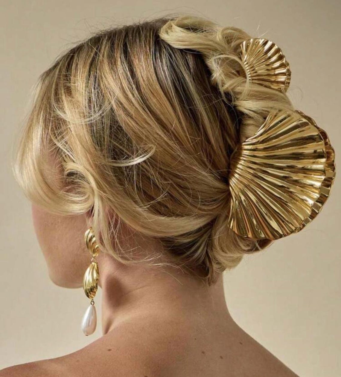 Seashell Hair Claw Clip Ocean Shell Hair Clip - Etsy