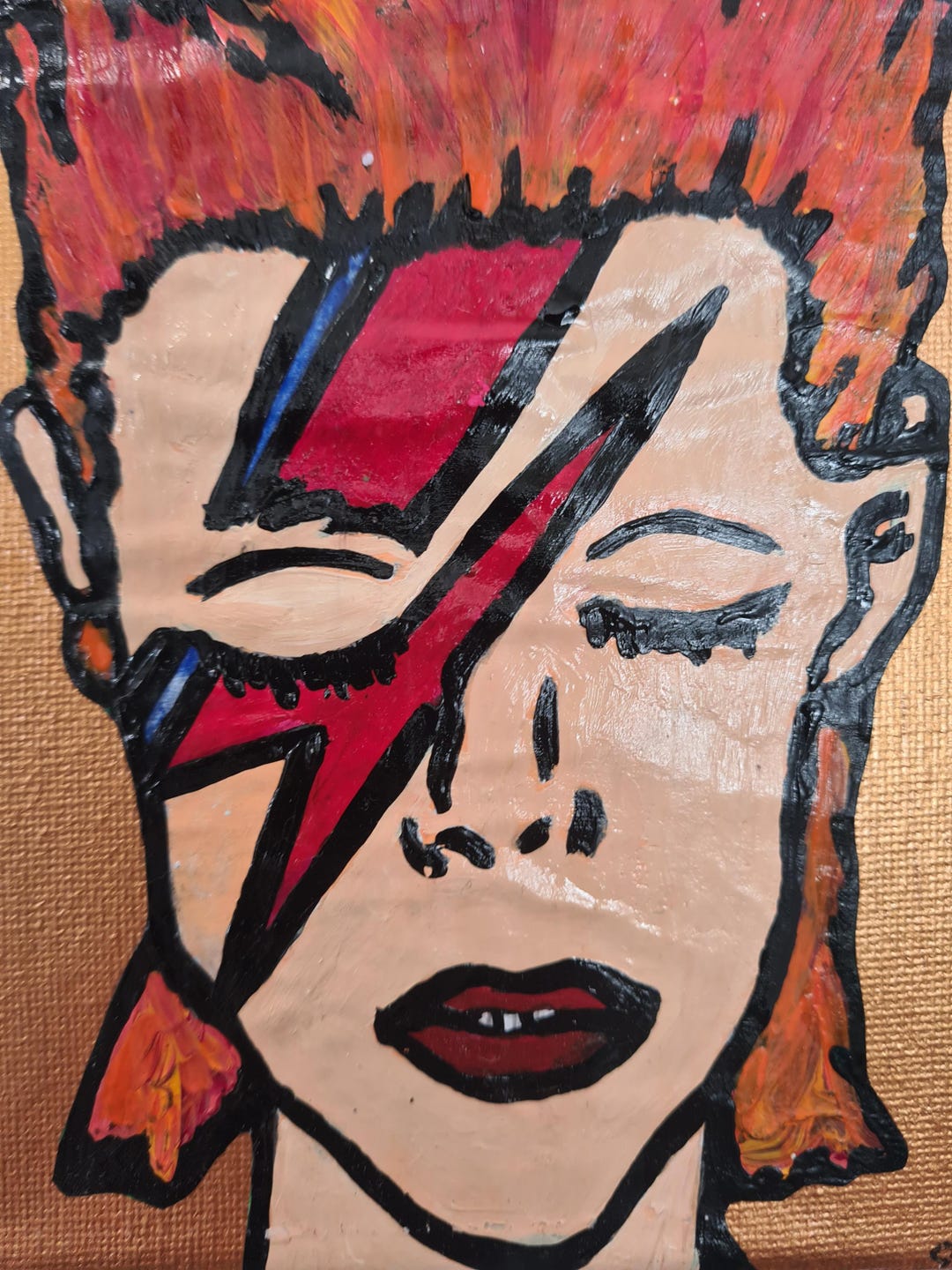 David Bowie Cartoon Art Print (17.5x12cm) - Etsy