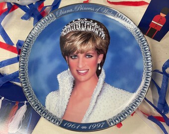 Diana Princess of Wales Limited Edition Plate Commemorating - Etsy