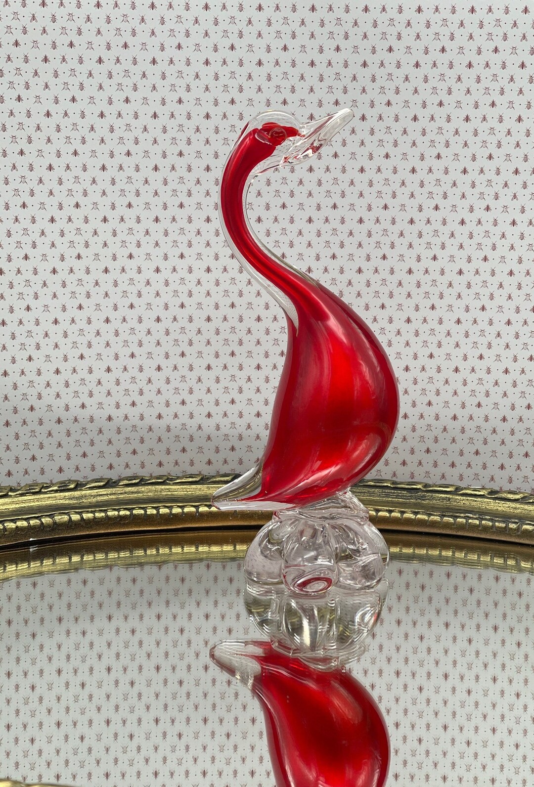 Murano Style Glass Duck Figurine, Duck Ornament, Art Glass Duck - Etsy