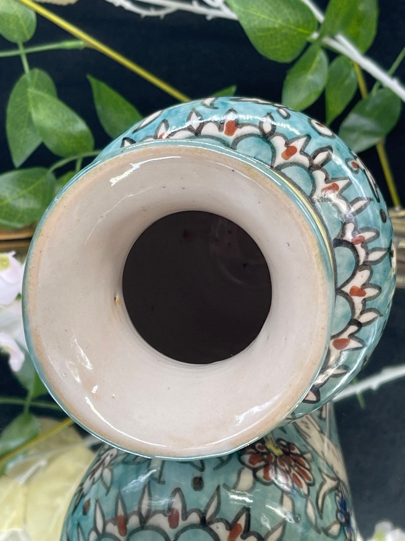 Vintage Jerusalem Jordan Hand Painted Vase, Art Pottery Vase - Etsy