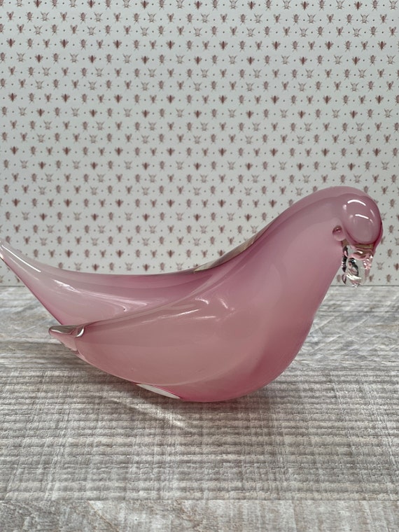Vintage Murano Opaline Parrot Figurine Archimede Seguso | Etsy