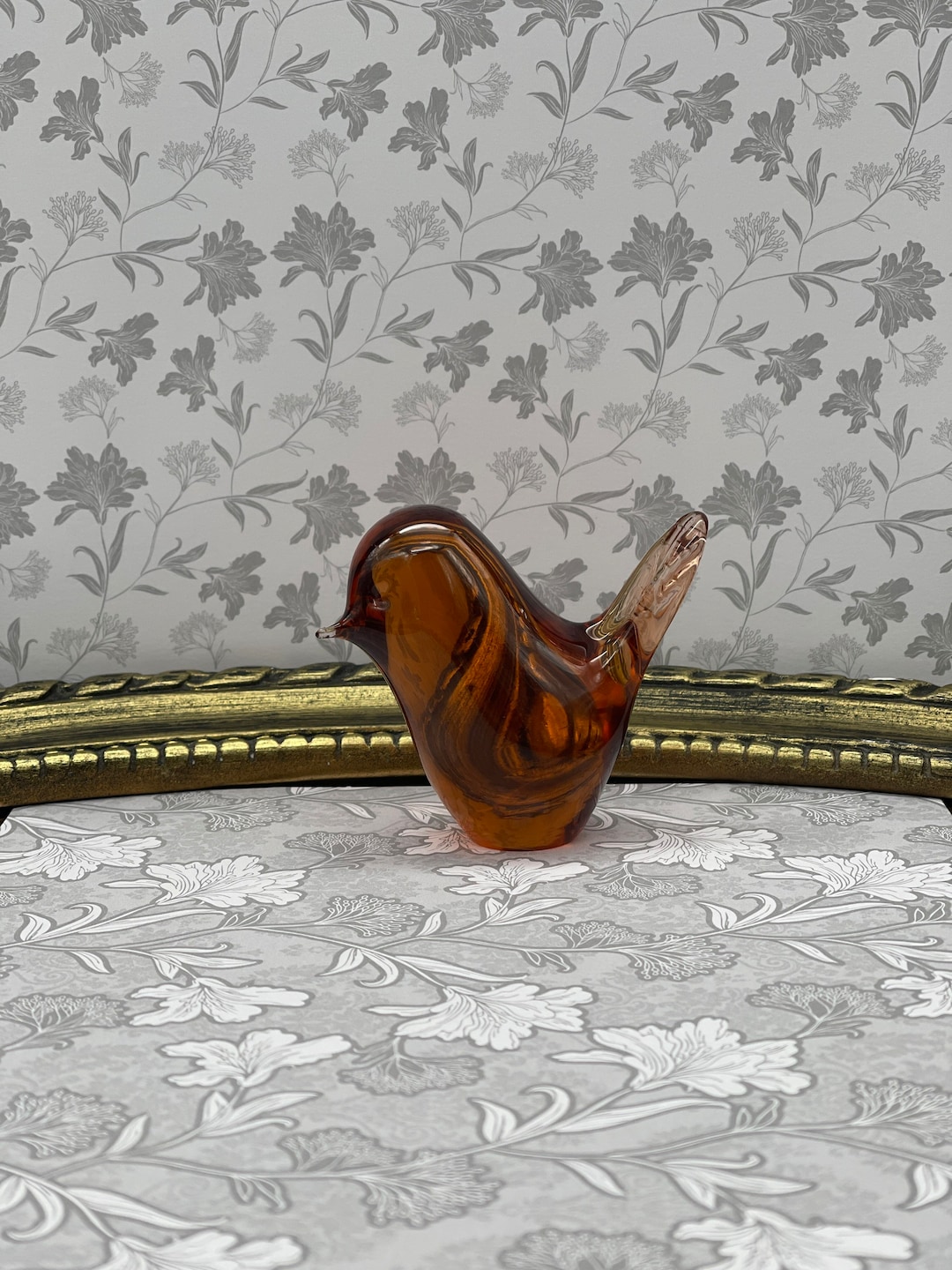 Wedgwood Amber Glass Bird Glass Bird Paperweights Vintage - Etsy