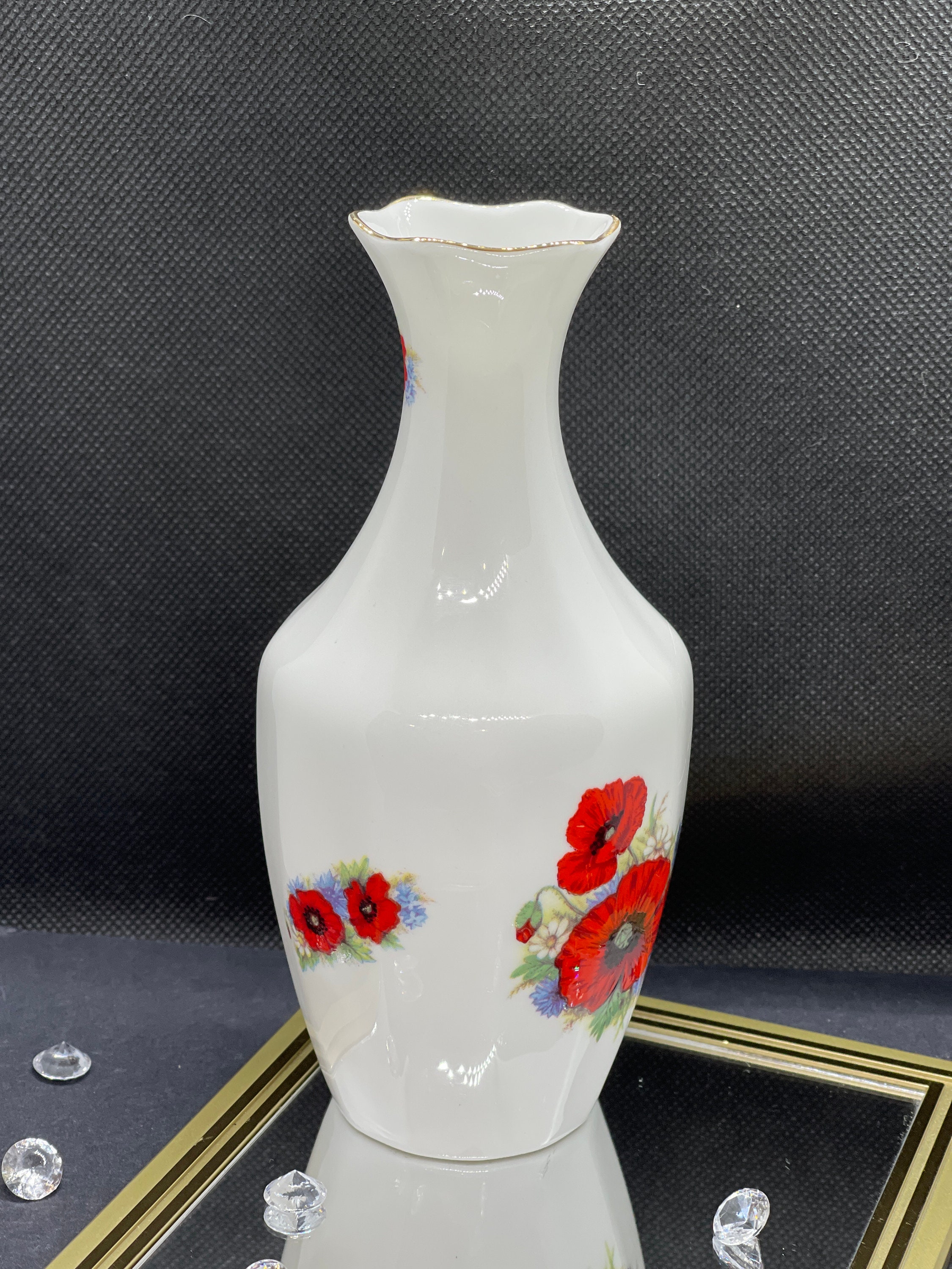 Vintage Vase Blue Waters Vase Poppy Vase Gift Vases - Etsy