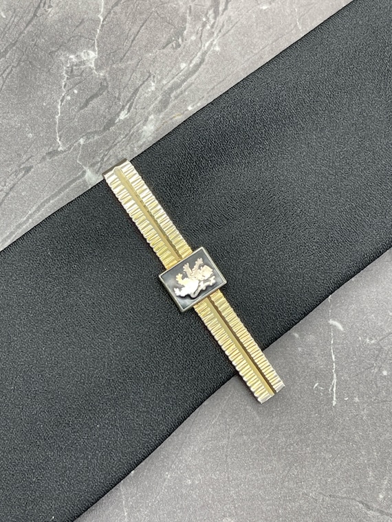 Vintage Rampant Lion Themed Tie Pin Bar Clip - Regal … - Gem