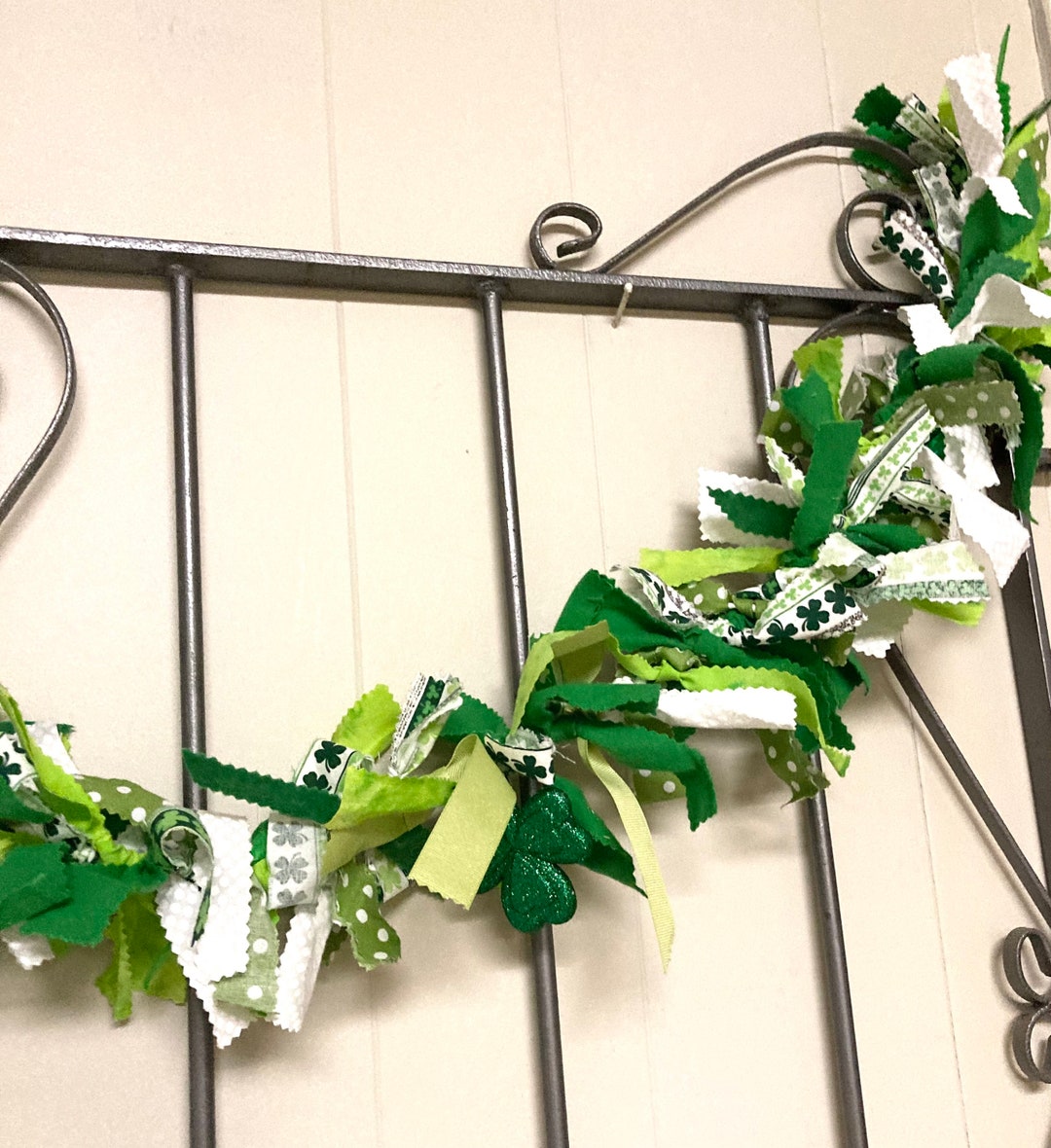 St Patricks Day Rag Garland - Etsy