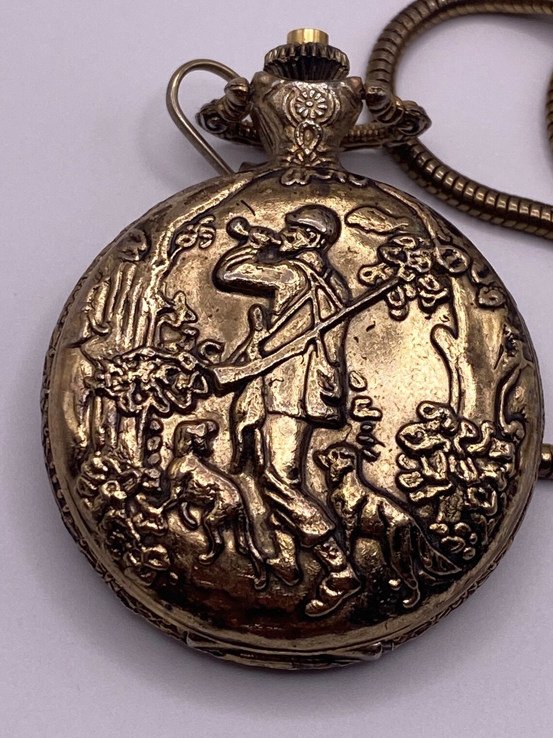 Quartz King Arthur Pocket Watch, Vintage Hunting Pocket Watch, Mens Pic ...