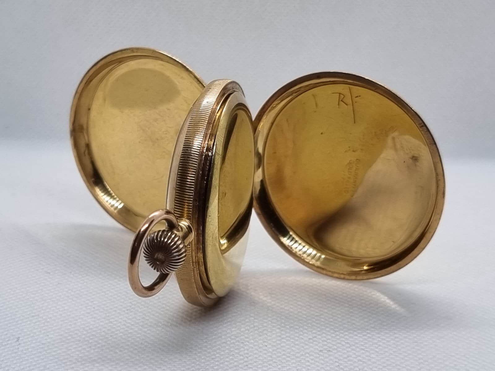 Antique Guaranteed Gold Filled Pocket Watch, Swiss Movement, 15 Jewels ...