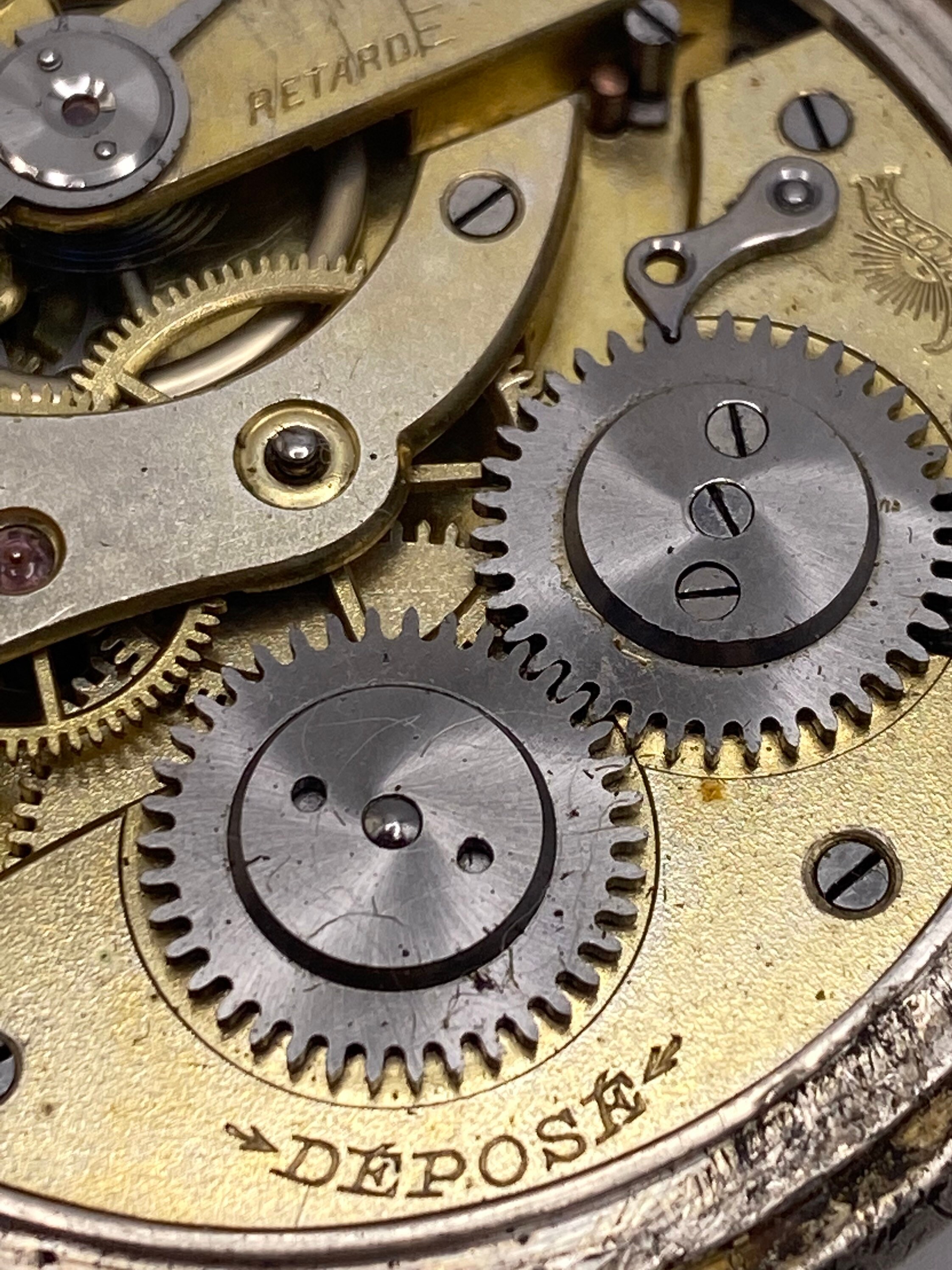 Antique Silver Pocket Watch Victoria Deposé, Porcelain Dial With Jewels ...