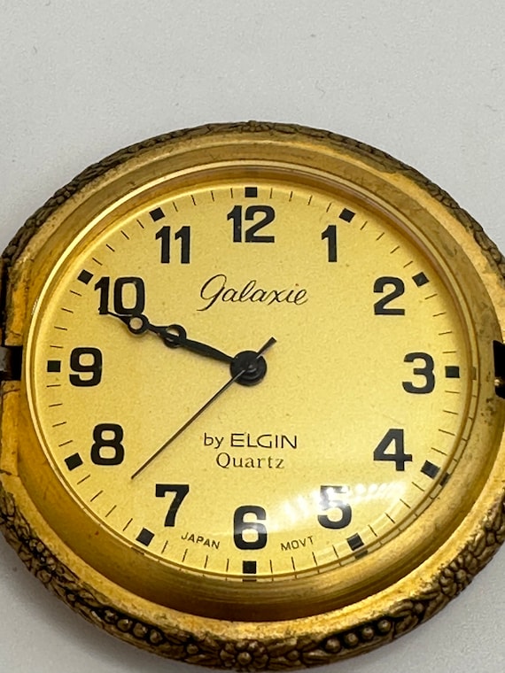 Galaxie pocket watch Quartz by Elgin, battery pocket … - Gem
