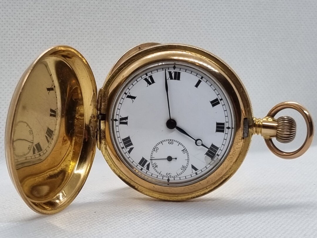 Antique Guaranteed Gold Filled Pocket Watch, Swiss Movement, 15 Jewels ...