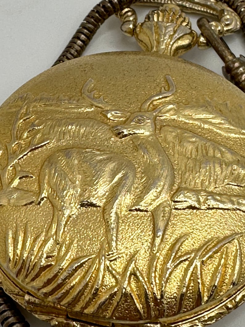 Cariole Vintage Mechanical Pocket Watch, Antimagnetic, Hunting Pocket ...