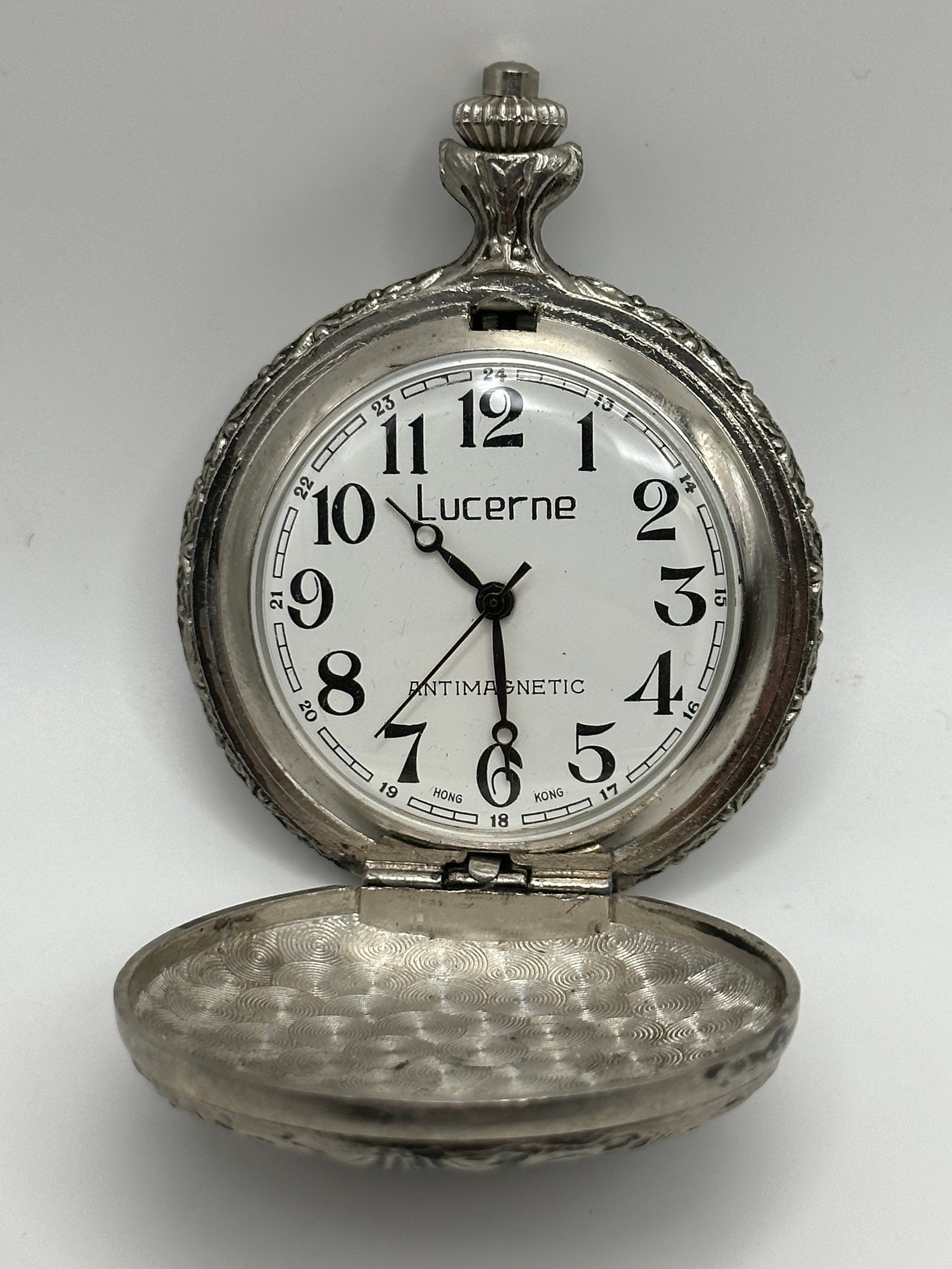 Lucerne Mechanical Vintage Pocket Watch, Antimagnetic Pocket Watch - Etsy