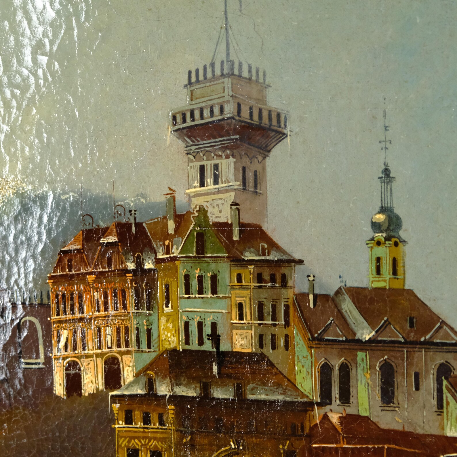 19th Century Castle Oil Painting, Wilhelm Jankowski, European Art - Etsy