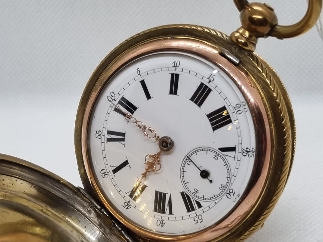 Rosfi Geneve, Antique Engraved Mens Pocket Watch, Working !swiss Made ...