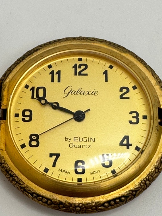 Galaxie pocket watch Quartz by Elgin, battery pocket … - Gem