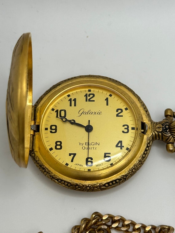 Galaxie pocket watch Quartz by Elgin, battery pocket … - Gem