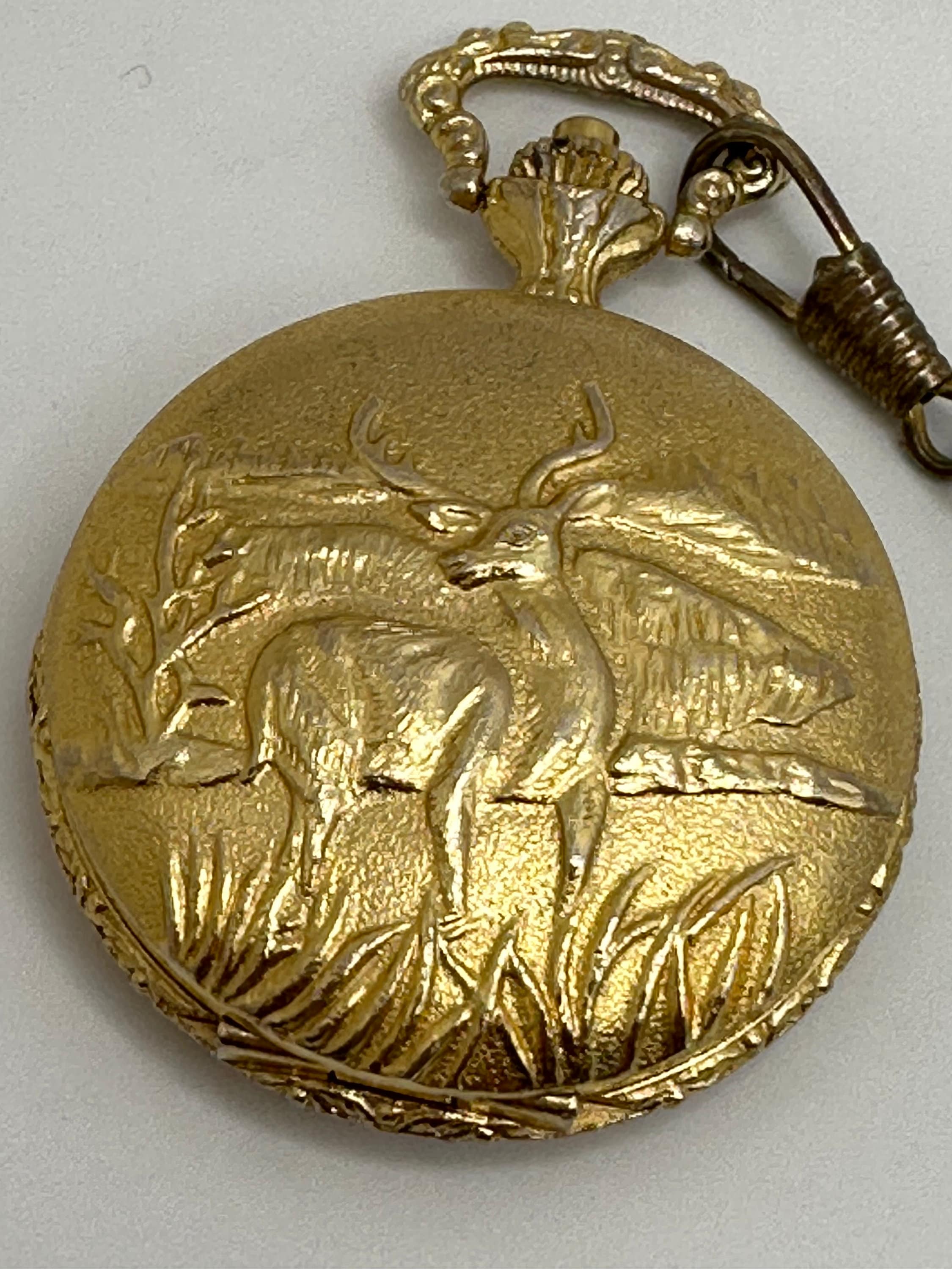 Cariole Vintage Mechanical Pocket Watch, Antimagnetic, Hunting Pocket ...