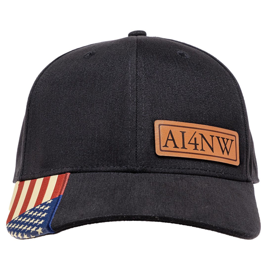 Leather Patch Amateur Radio Callsign, Custom Text Personalized Cap Best ...