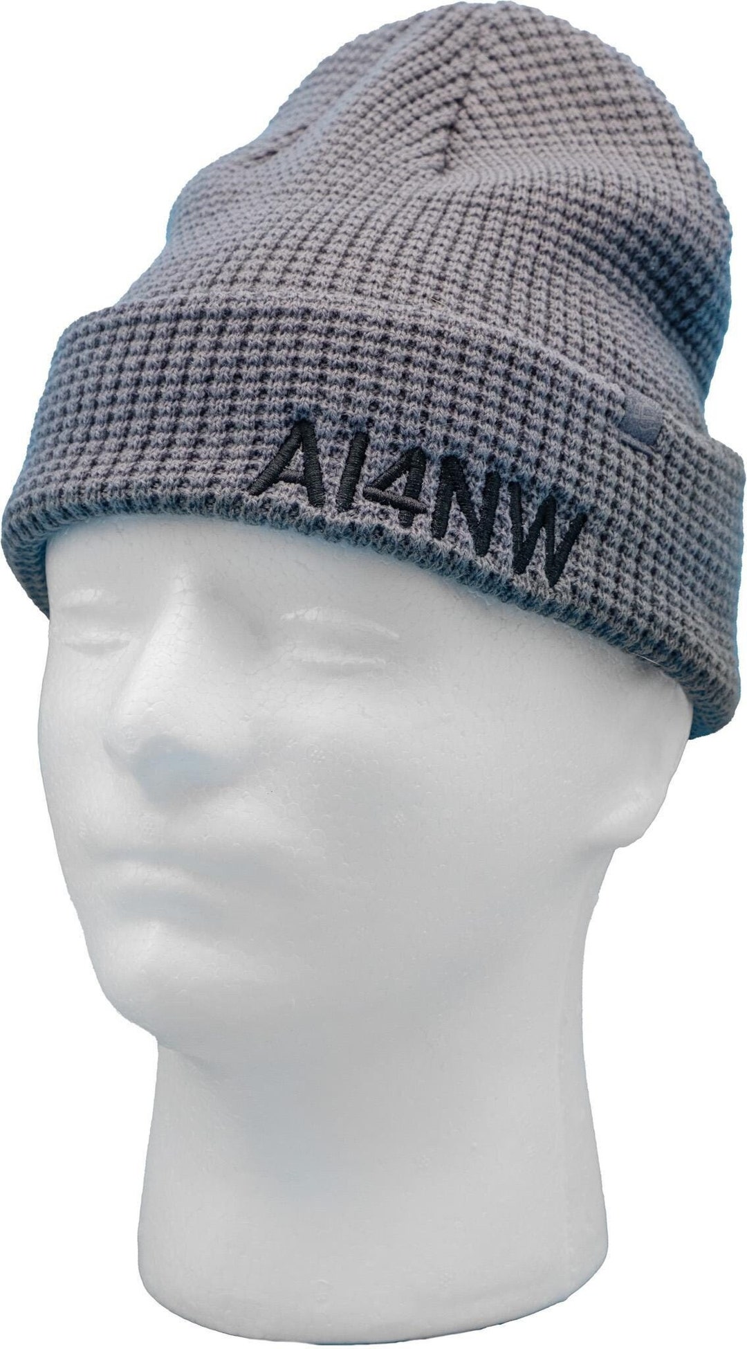 Amateur Radio Callsign Beanie. Waffle Knit Cap. Custom Embroidered Text ...