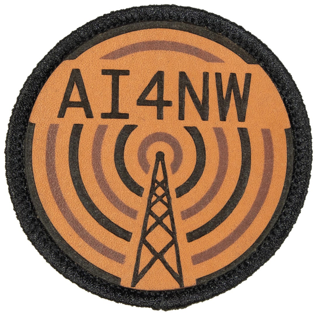 HAM Radio Callsign Leather & Fabric Patch With Hook N Loop Back. Great ...