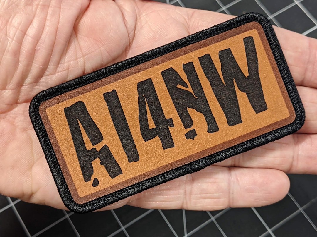 Amateur Radio Callsign Leather and Fabric Patch With Hook Back. Great ...