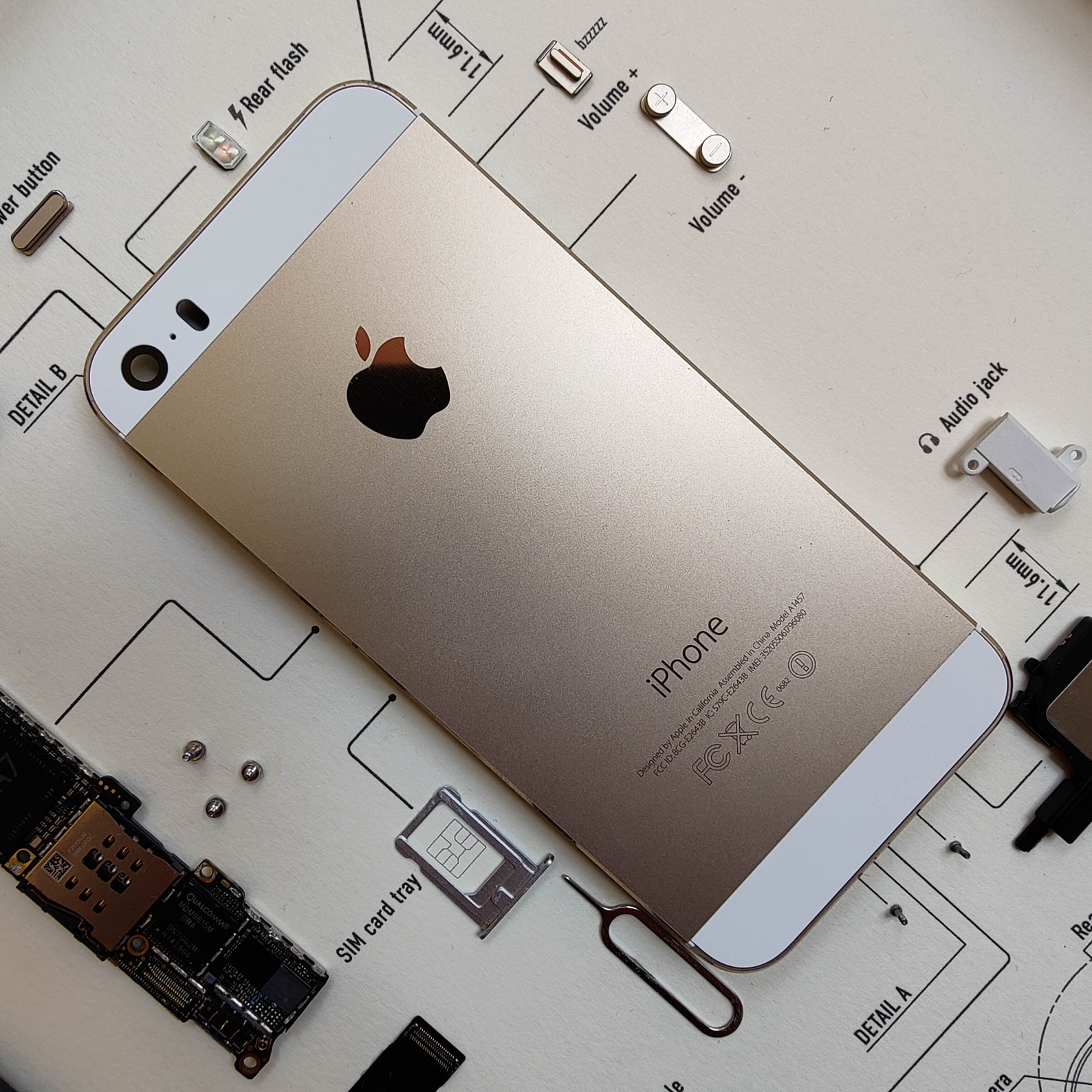 IPhone Teardown Template - Digital Download - iPhone 6s Plus - Etsy