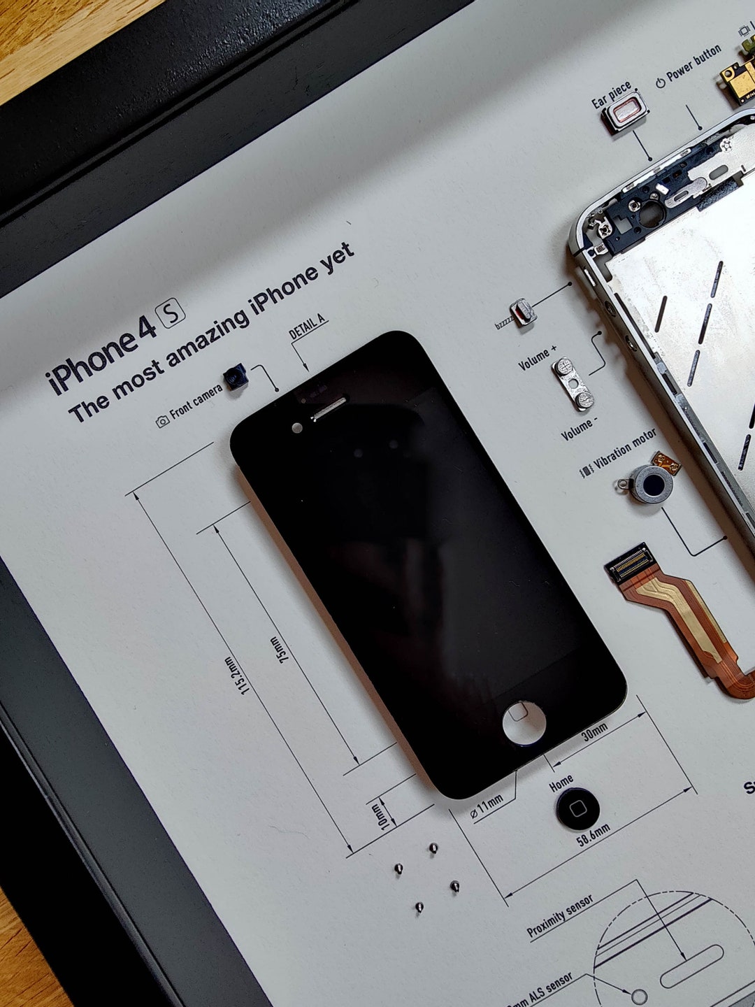 IPhone 4S Teardown Artwork - Etsy UK