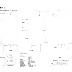 IPhone Teardown Template - Digital Download - iPhone 6s Plus - Etsy