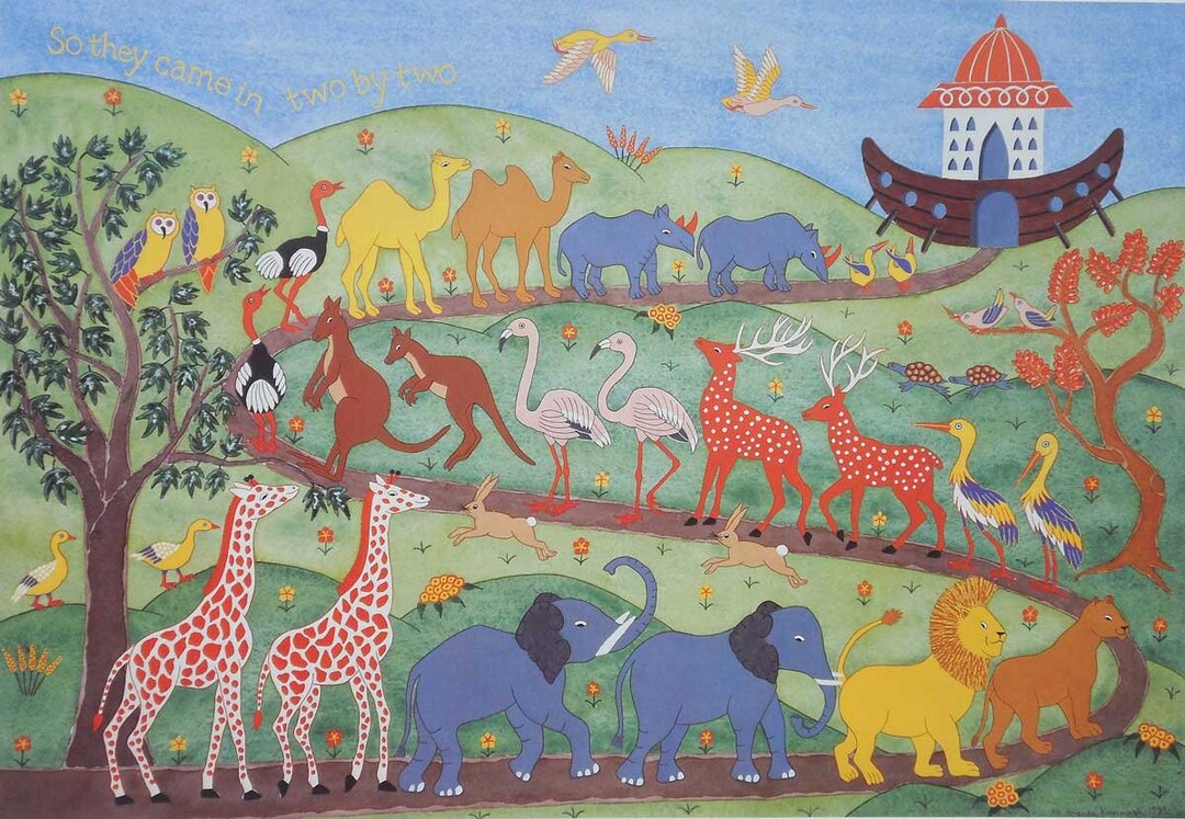 Noah' S Ark - They Came in Two by Two - Etsy