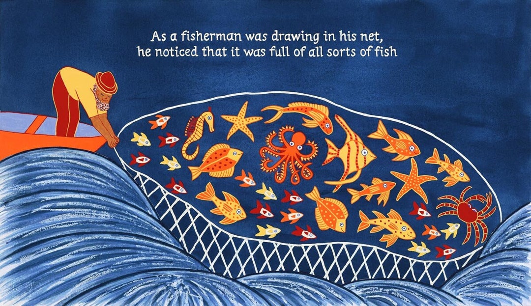 Aesop's Fables the Fisherman and His Fish - Etsy