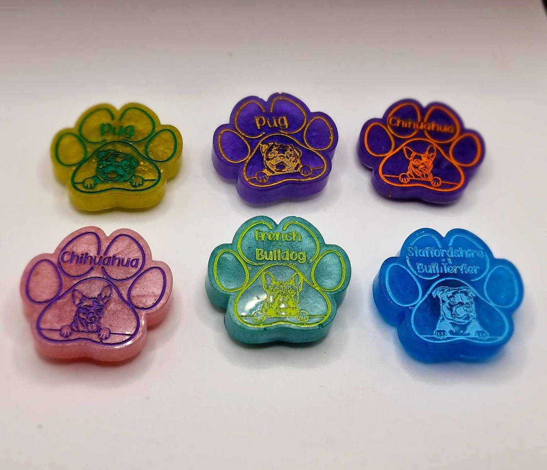 Paw Print Magnet, Dogs, Fridge Magnets, Novelty Gifts, Stocking Fillers ...