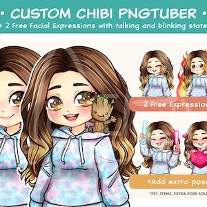 Custom Reactive Pngtuber, Vtuber for Twitch, Youtube, Discord ...