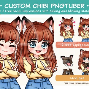 Custom Reactive Pngtuber, Vtuber for Twitch, Youtube, Discord ...