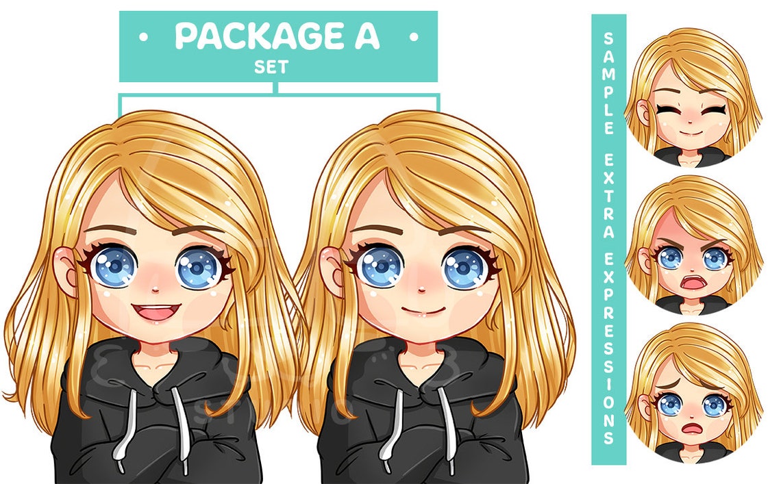 Custom Reactive Pngtuber Vtuber for Twitch Youtube Discord - Etsy