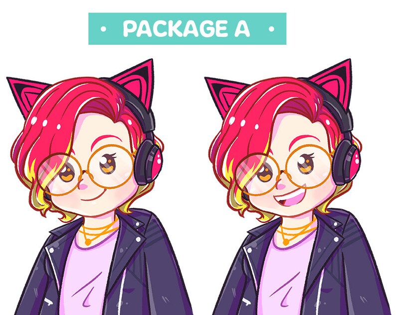 Custom Reactive Pngtuber Vtuber for Twitch Youtube Discord | Etsy Australia