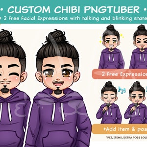 Custom Reactive Pngtuber, Vtuber for Twitch, Youtube, Discord ...