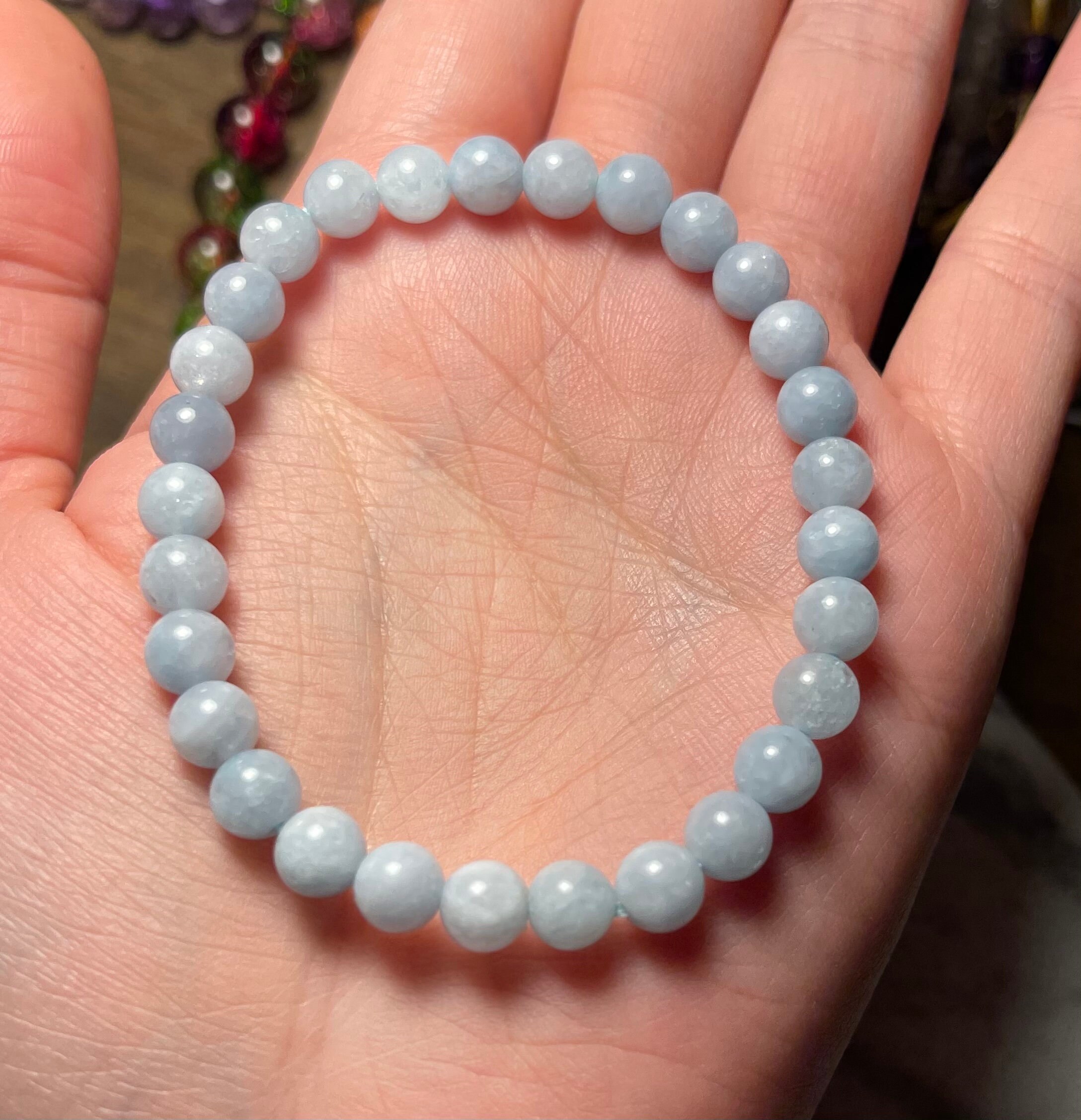 Celestite Bracelet | Etsy