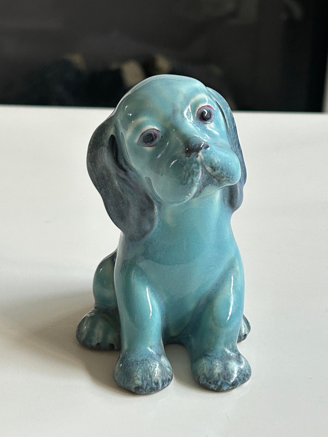 Vintage Beswick Blue Dog Lollopy, Number 454, England, Dog Gift Ideas ...