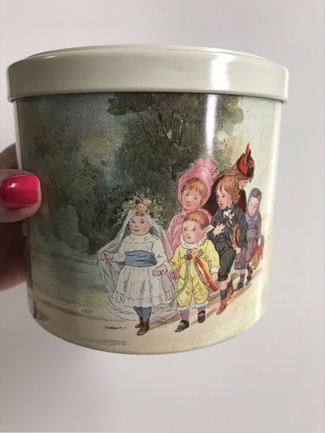 Vintage Massilly France Advertising Tin, Children Wedding Scene ...