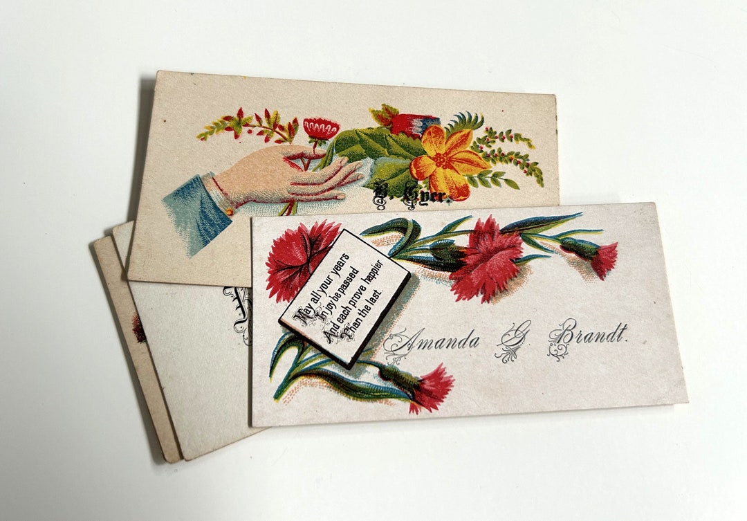 Antique Lot of Victorian Calling Cards, Antique Ephemera, Vintage ...