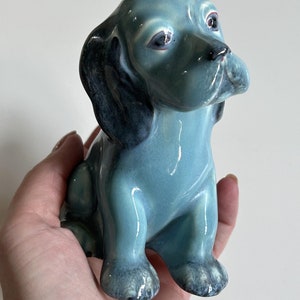 Vintage Beswick Blue Dog Lollopy, Number 454, England, Dog Gift Ideas ...